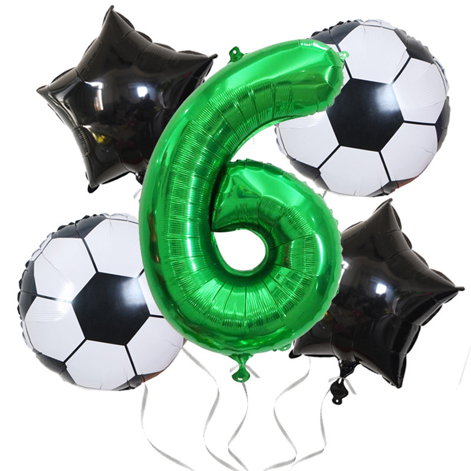 Soccer Balloons Birthday Decorations for Boys, Number 0-10 Soccer ...