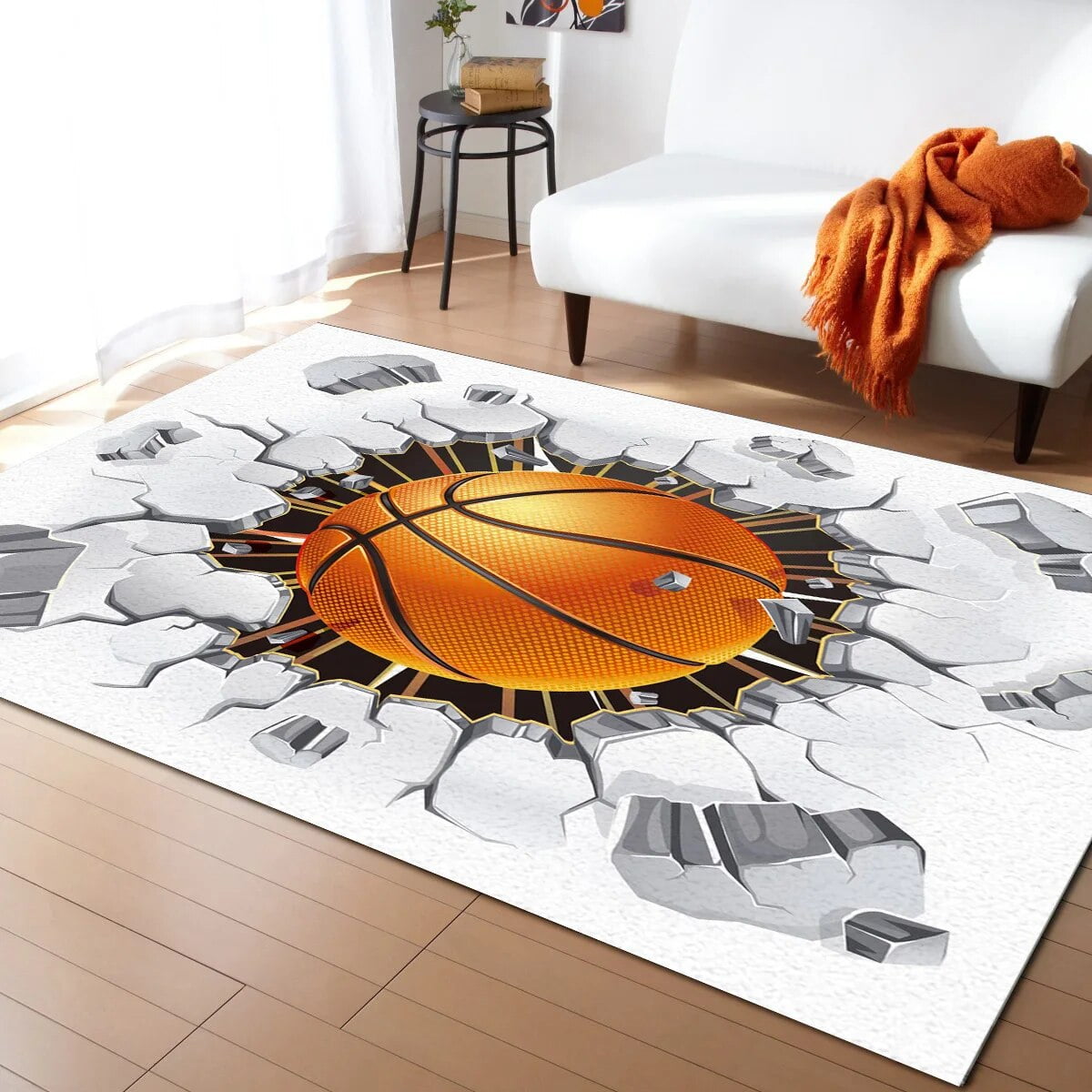 Soccer Balls Football Design Carpets for Living Room Large Home Living ...