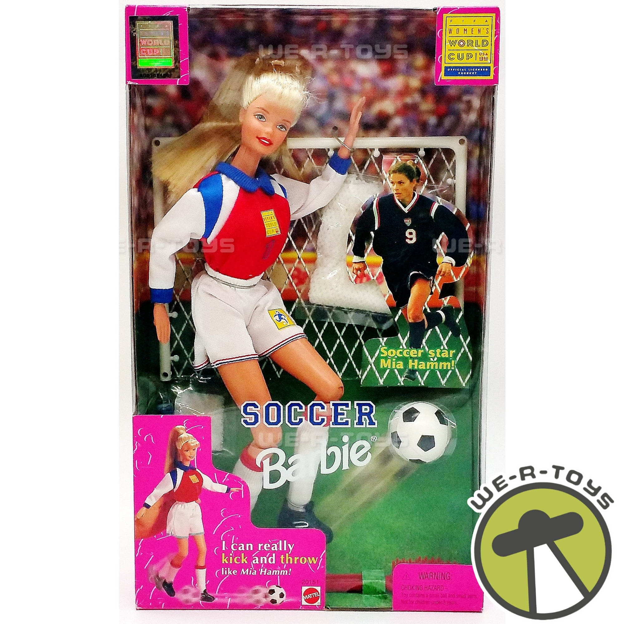 Soccer Barbie Doll FIFA Women's World Cup Official 1999 Mattel 20151 ...