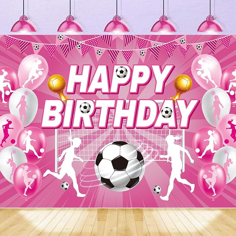 Soccer Birthday Backdrop Blue Soccer Happy Birthday Photography ...
