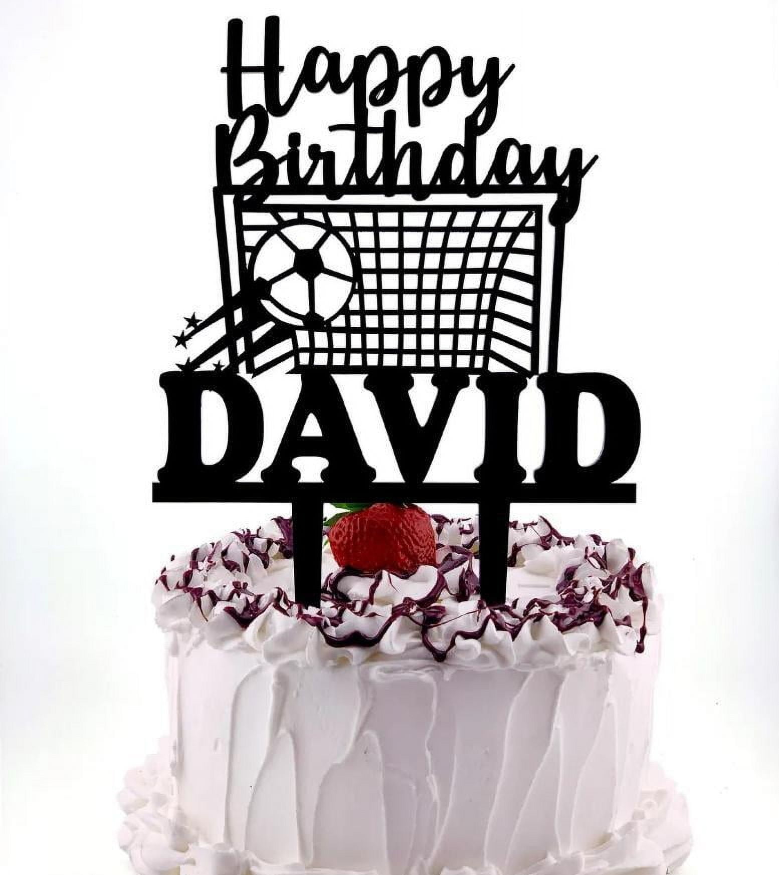 Soccer Birthday Cake Topper, Goalkeeper Cake Topper, Football Goal ...