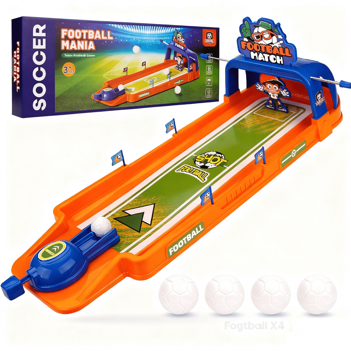 Soccer Board Game for Kids, Table Soccer Set with Footballs, Pinball ...