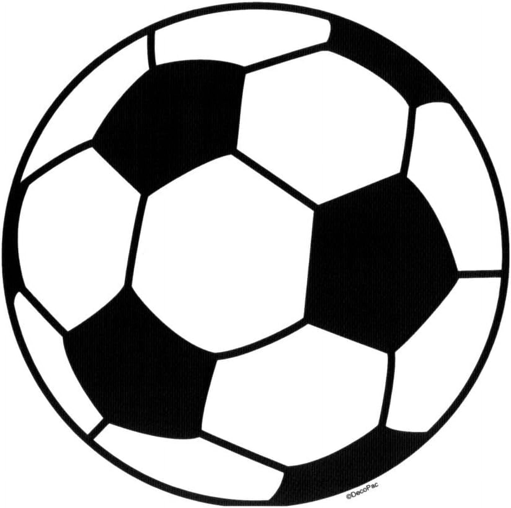 Soccer Cake Topper for 8 inch Round Cake, Black/Wjite, 1 Count ...
