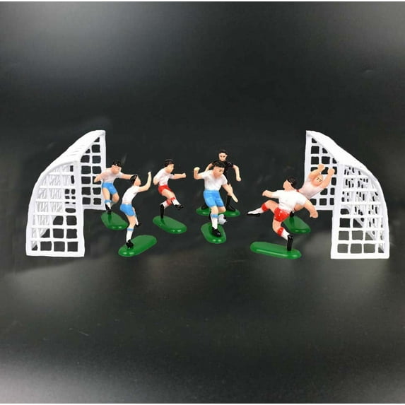 Soccer Cake Toppers, Soccer Players Toys Football Soccer Theme Party ...