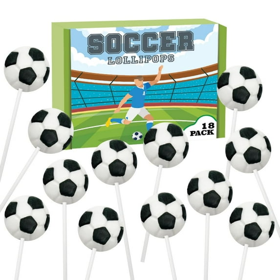 Soccer Candy Lollipops - ESF27 18 Count Individually Wrapped Suckers ...