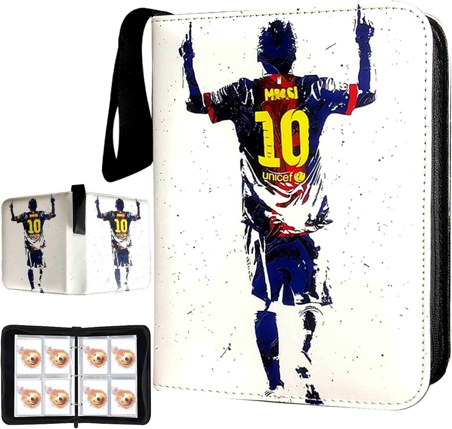 huaart Soccer Card Binder, 4-Pocket 400 Pockets Sports Card Storage ...