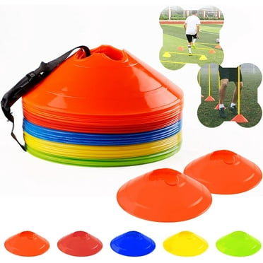 MRLESS 25pcs Soccer Cones Disc Cones for Sports Training Sports Cones ...