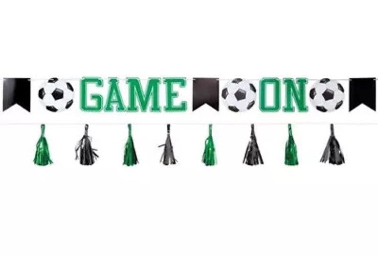Soccer Corner Kick Banner Set 2 Per Pack Pennant 10' x 6" Tassel 10' x ...
