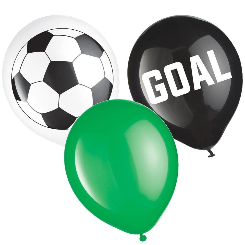 Soccer Corner Kick 12-inch Latex Balloons 6 Per Pack - Walmart.com