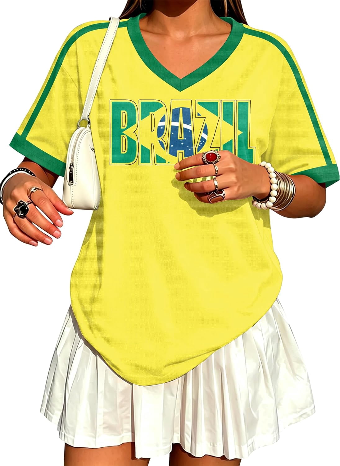 Soccer Cup 2026 Shirts for Women Oversized Mexico Jersey Brazil Jerseys ...