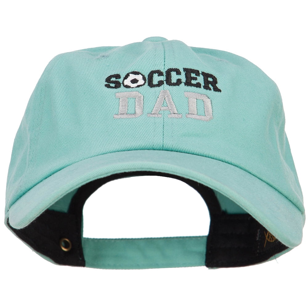Soccer Dad Embroidered Unstructured Cotton Cap - Mint OSFM - Walmart.com