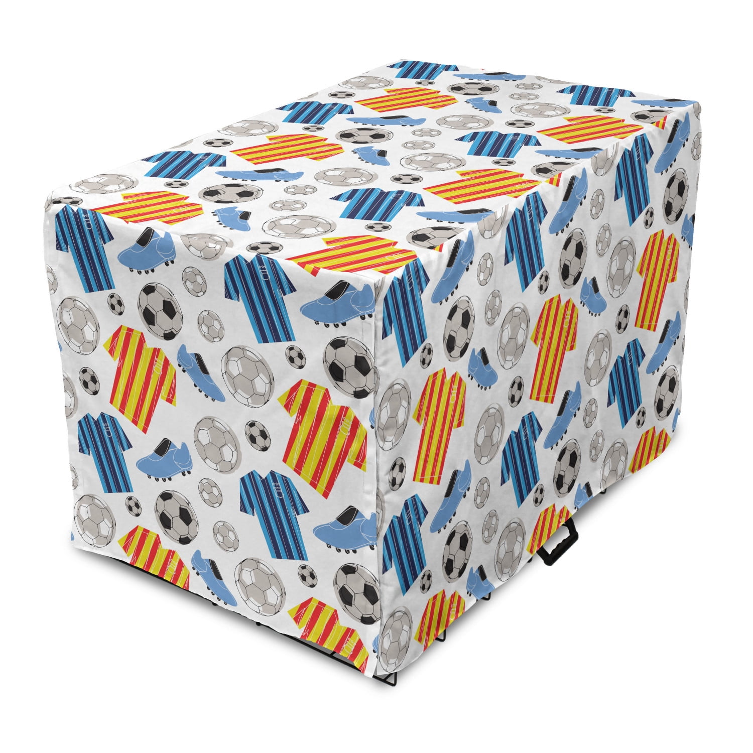 Soccer Dog Crate Cover, Sports Clothes Professional Player Athlete ...