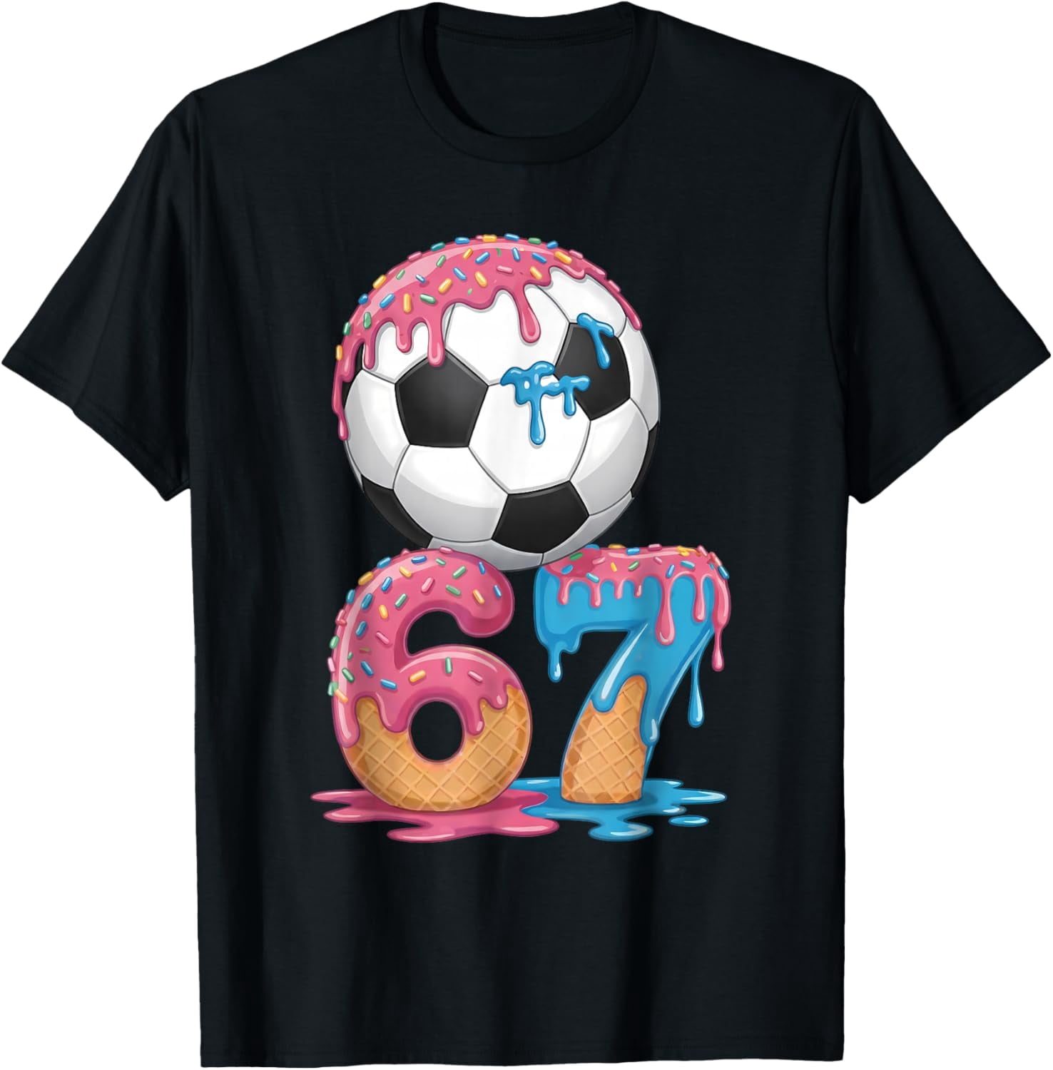 Soccer Drip Number 67 Boys Soccer Player 67 T-Shirt- American fashion ...