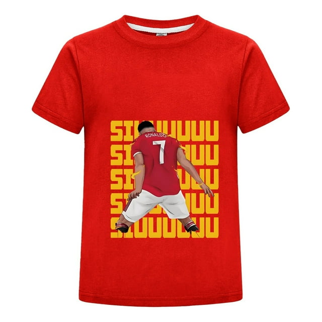 Soccer Fan Tee for Kids | CR7 T-Shirt Cristiano Ronaldo Youth Shirt | Casual Football Fans Gift ...