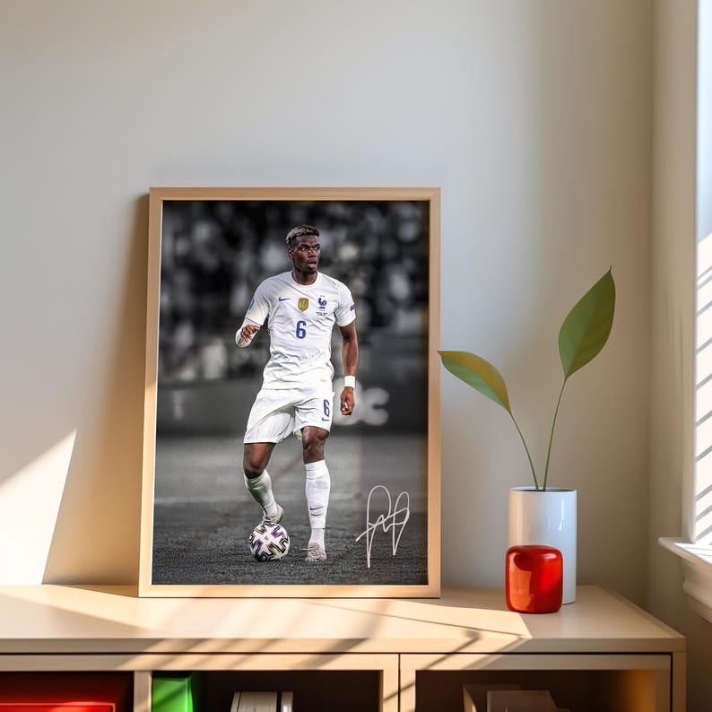 Soccer Fan Wall Decor Paul Pogba Victory Moment Poster, Size 24x36 ...