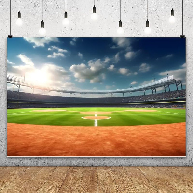 Soccer Field Backdrop Football Pitch Court Game Stadium Green Grass ...