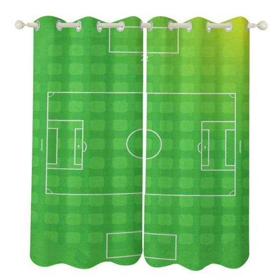 Soccer Field Diagram Curtains Outdoor Decor Curtain Panels With ...
