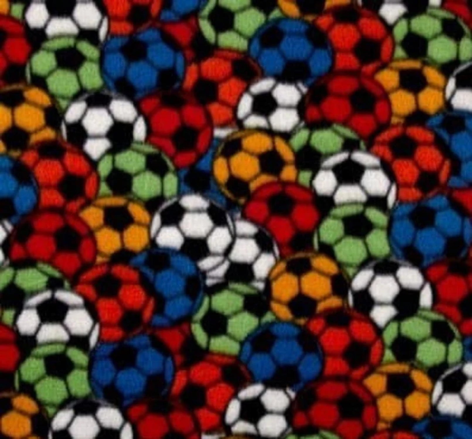 Soccer Fleece Fabric - Walmart.com