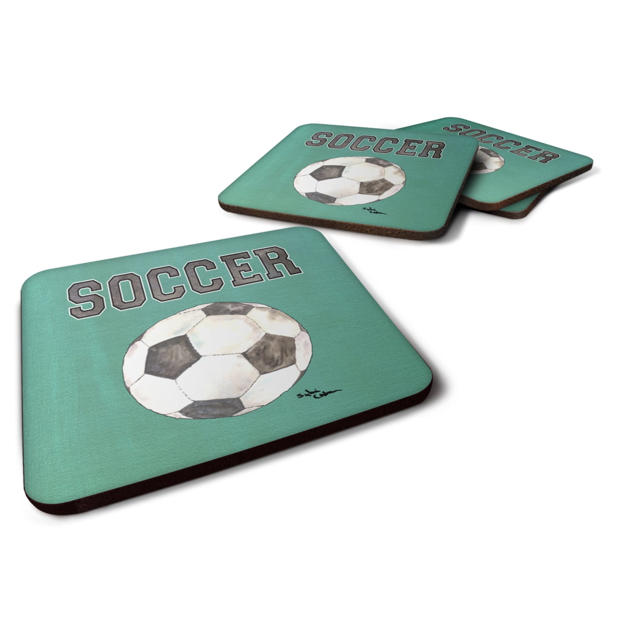 Soccer Foam Coaster Set of 4 - Walmart.com