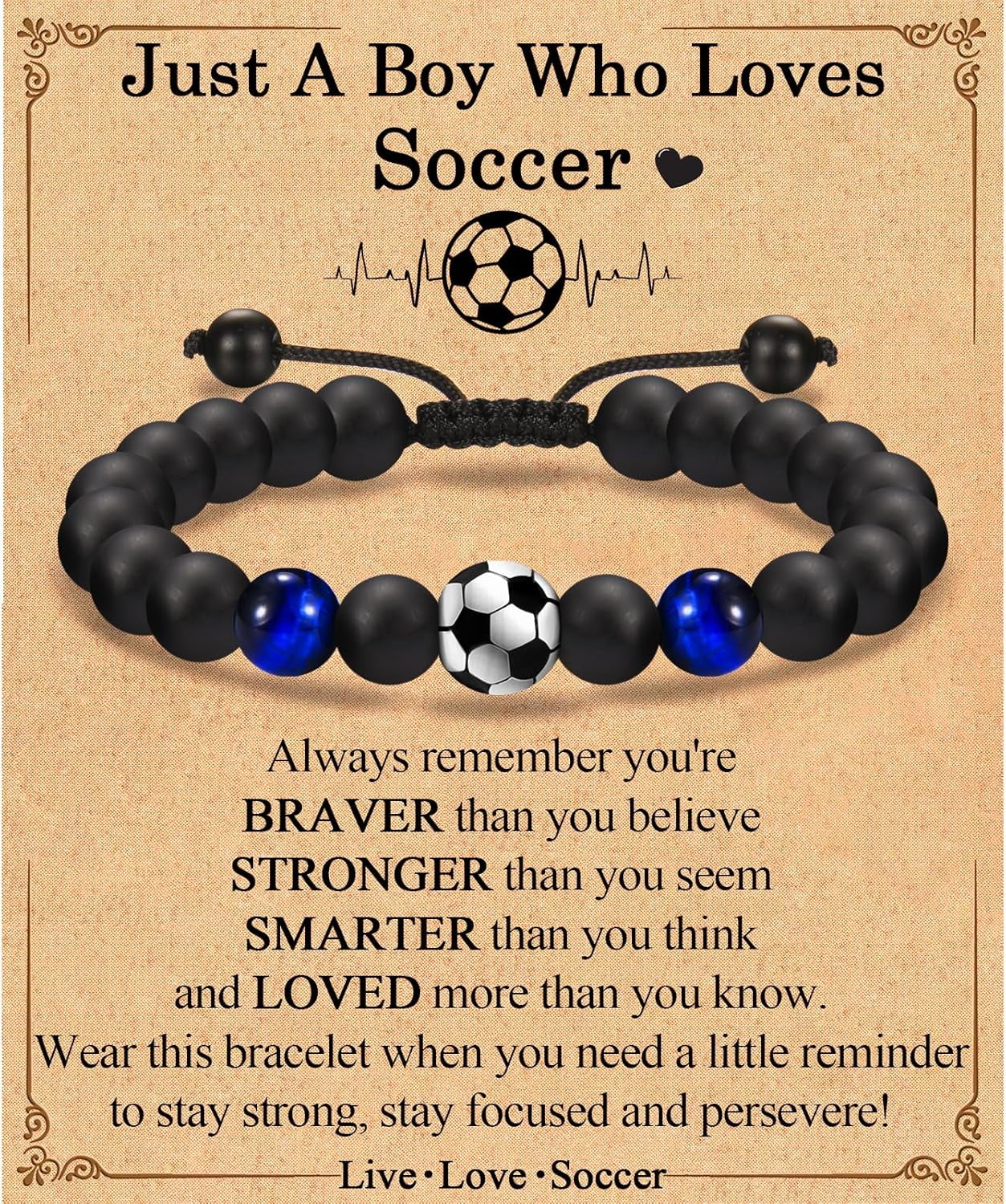 Soccer Football Basketball Baseball Hockey Bracelet Gifts for Boys ...