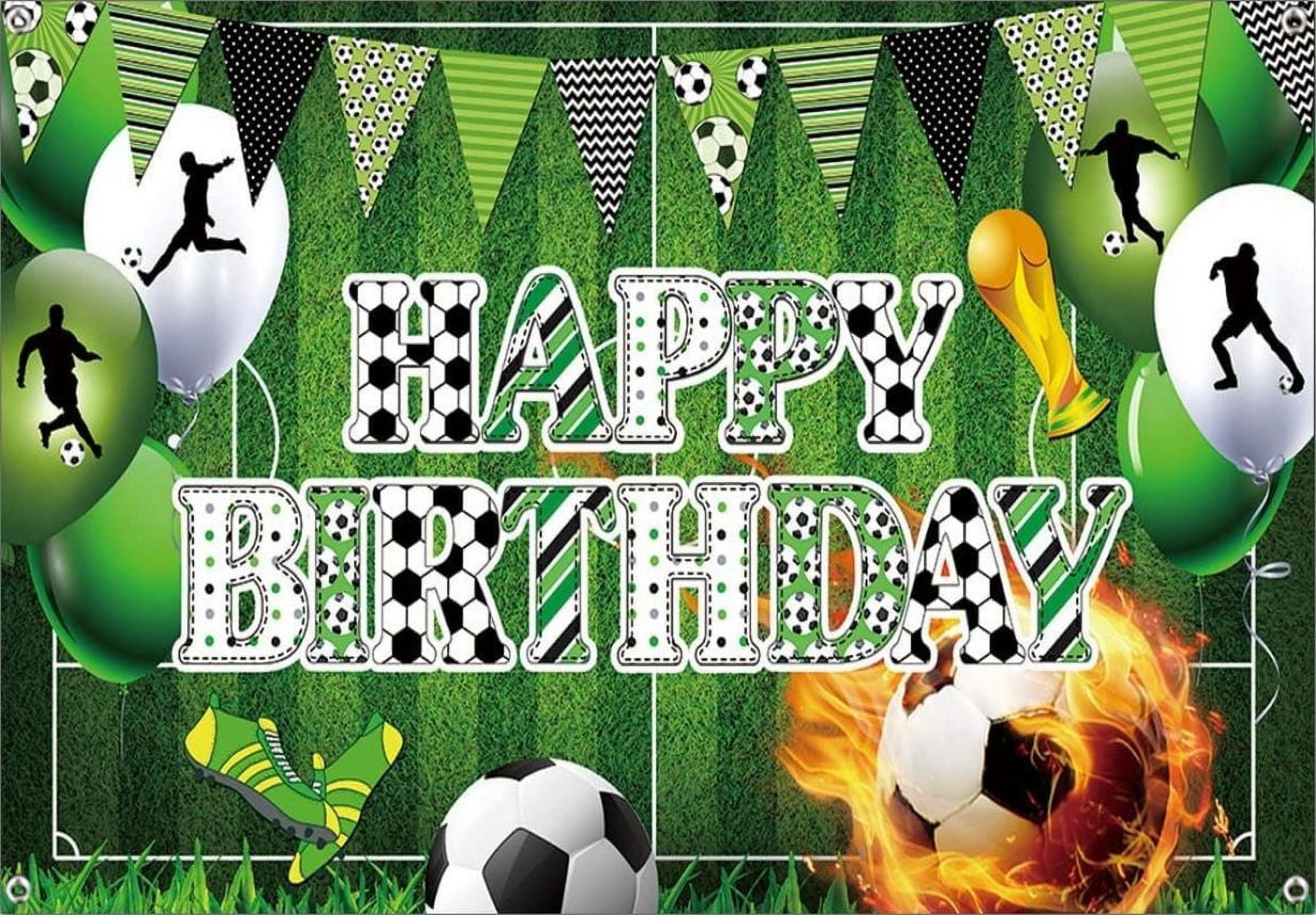 Soccer Football Field Sports Party Background Baby Shower ration Custom ...