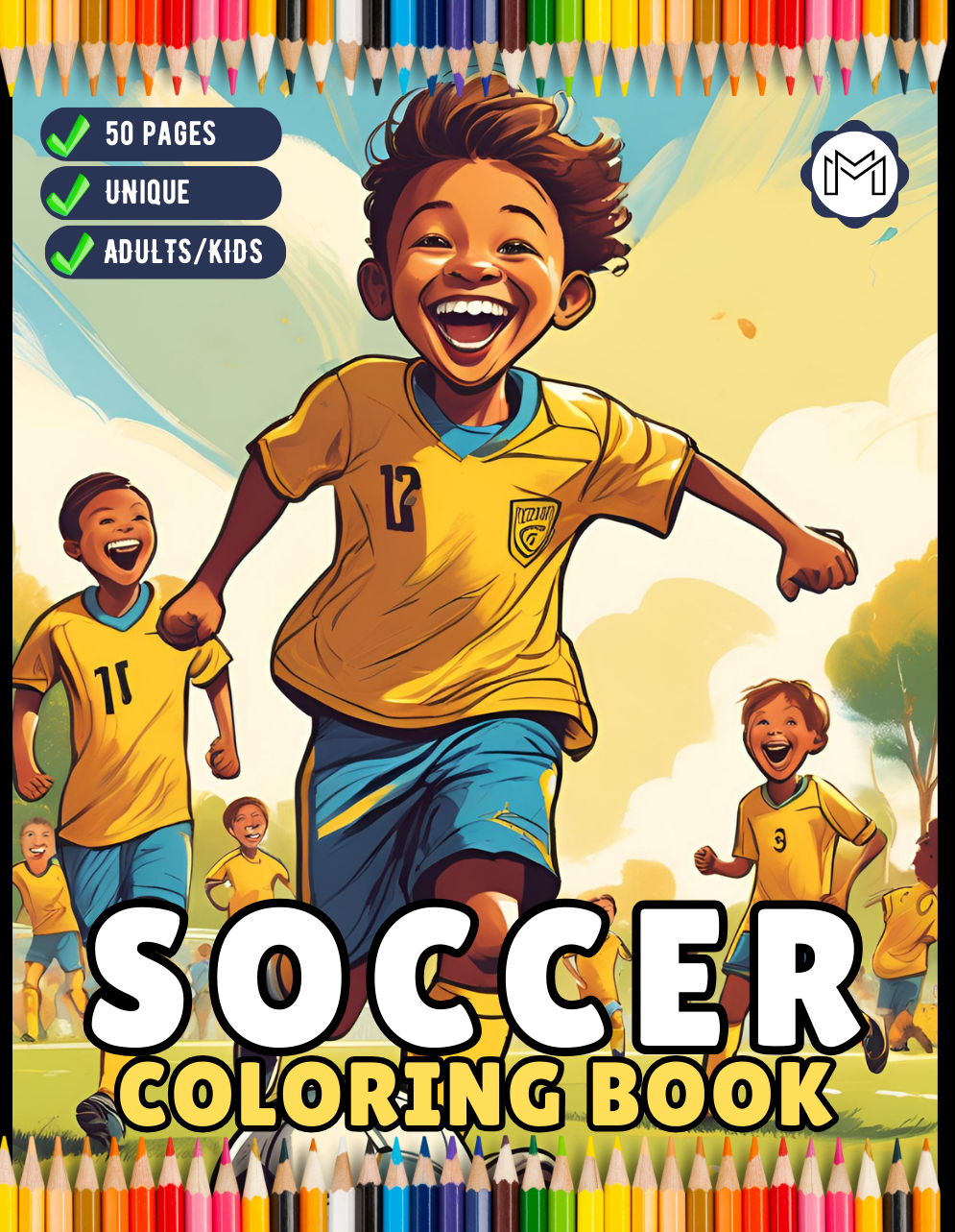 Soccer Football Player Coloring Book Holiday Birthday Gift for Adults ...