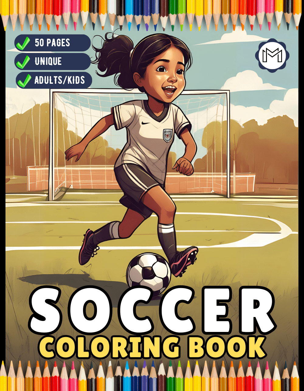 Soccer Football Player Coloring Book Holiday Birthday Gift for Adults ...