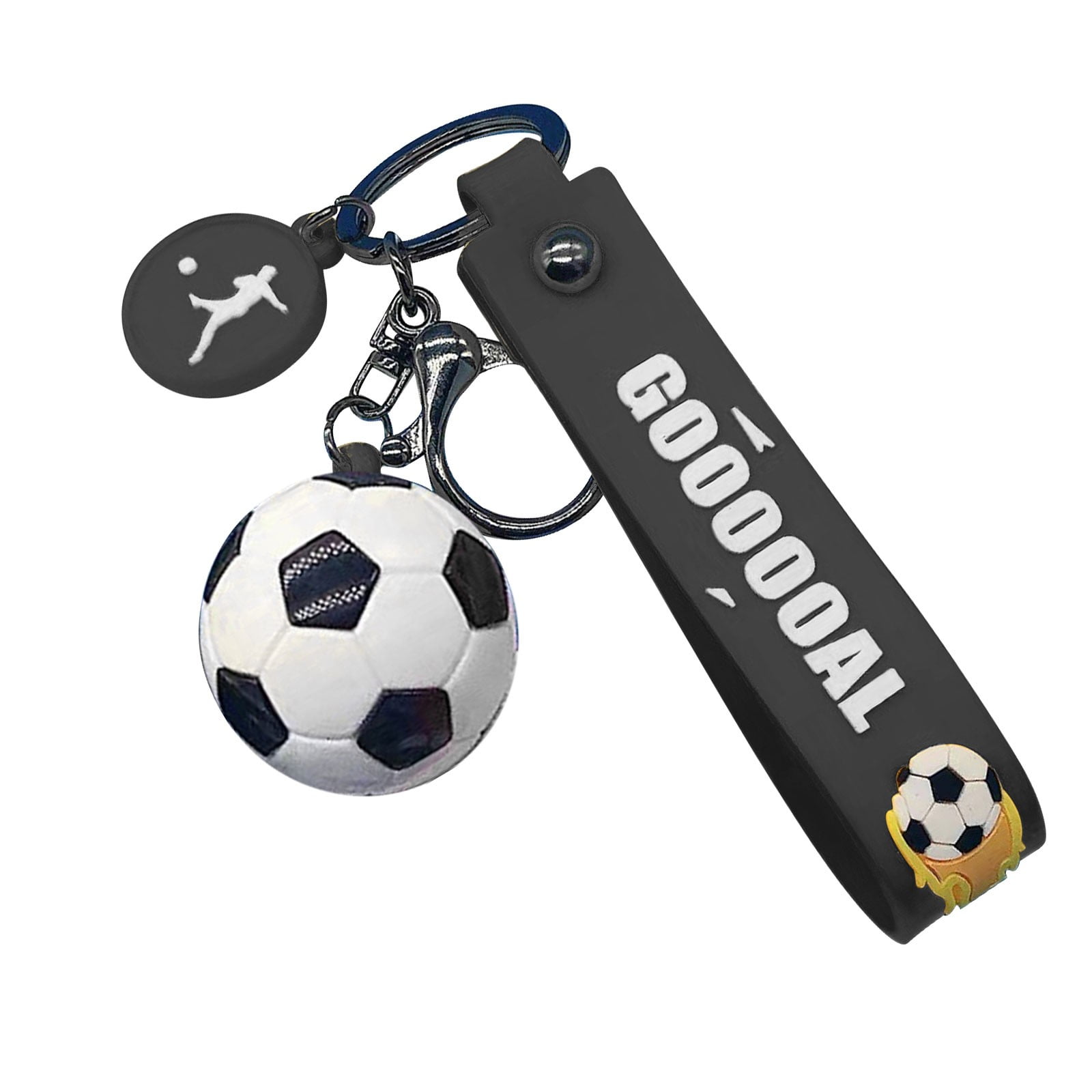 Soccer Gifts Key Chain, Inspirational Silicone Key Rings Football ...