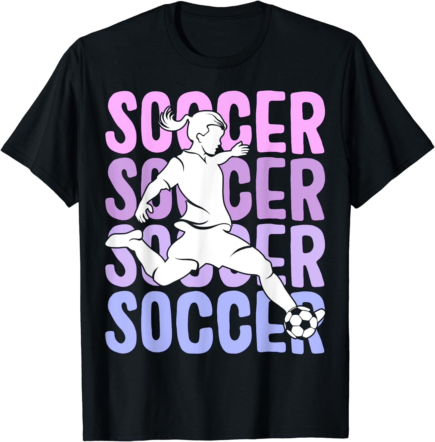 Soccer Girls Women Youth T-Shirt - Walmart.com