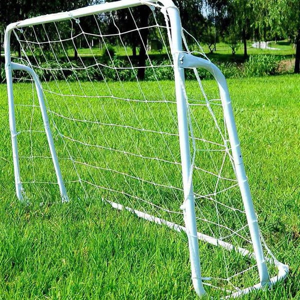 Soccer Goal, 8'x5' Soccer Net with Strong Steel Frame Netting Ground ...