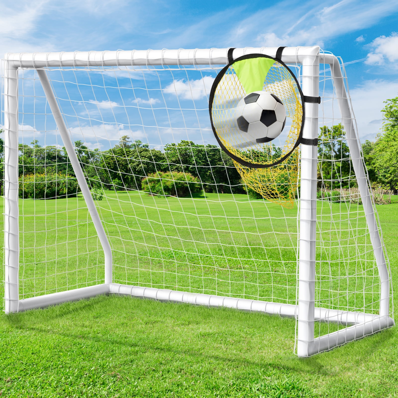 Soccer Goal for Backyard 8×6 FT Soccer Net Soccer Net Backyard Portable ...