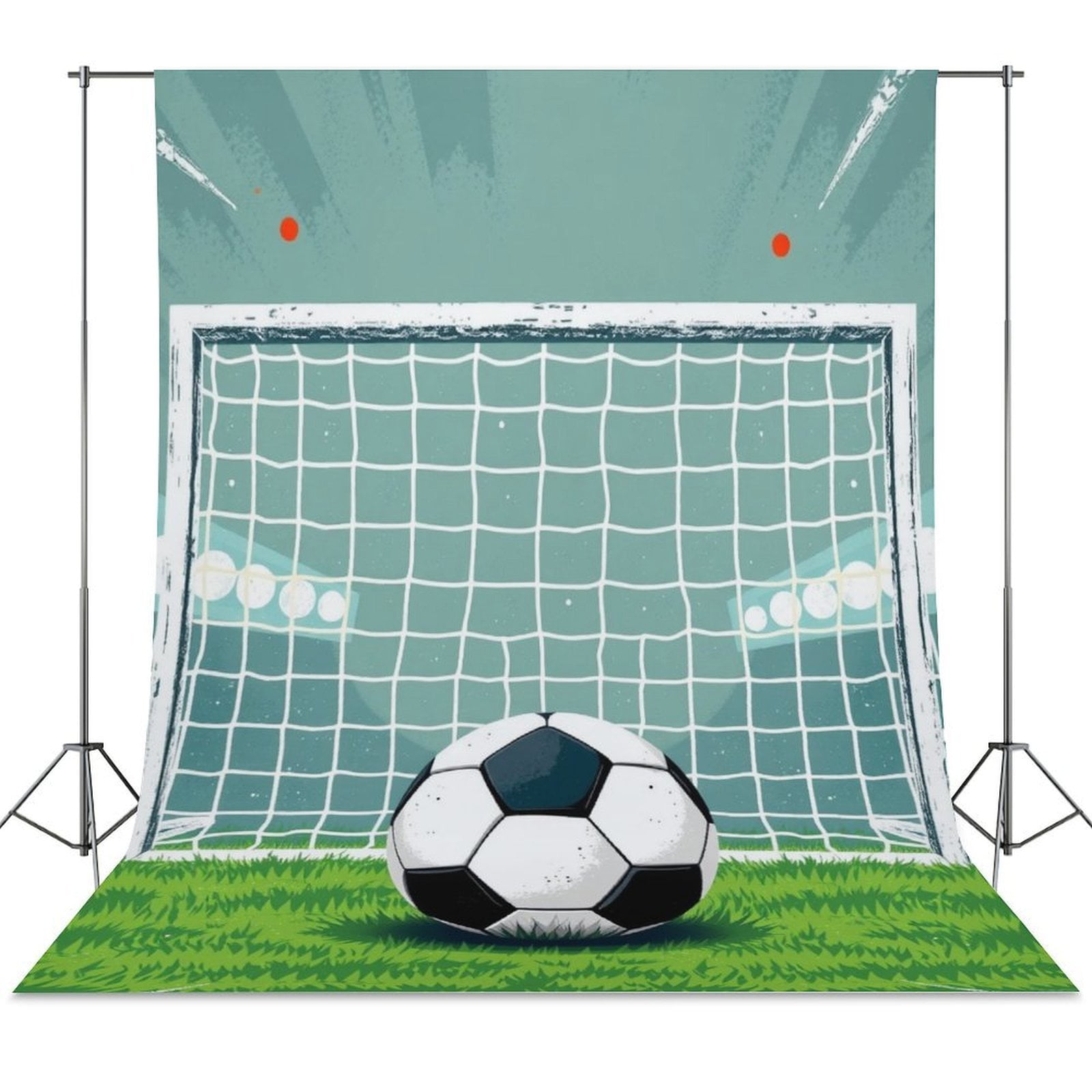 Soccer Goal Ball Decorations BackdropPortrait Photography Background ...