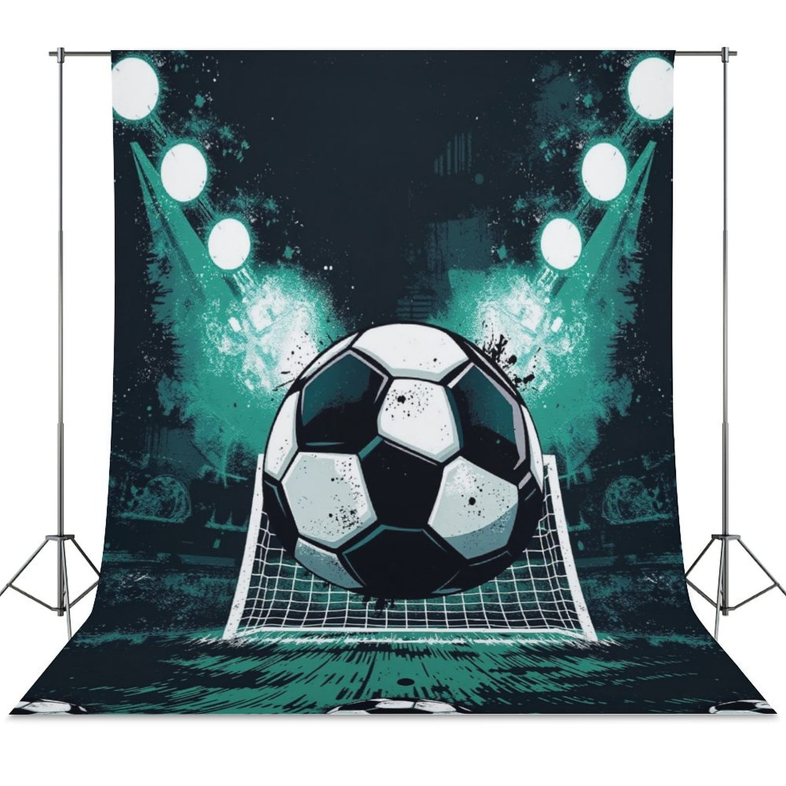 Soccer Goal Blast Backdrop Baby Shower Newborn Portrait Girl Boy ...