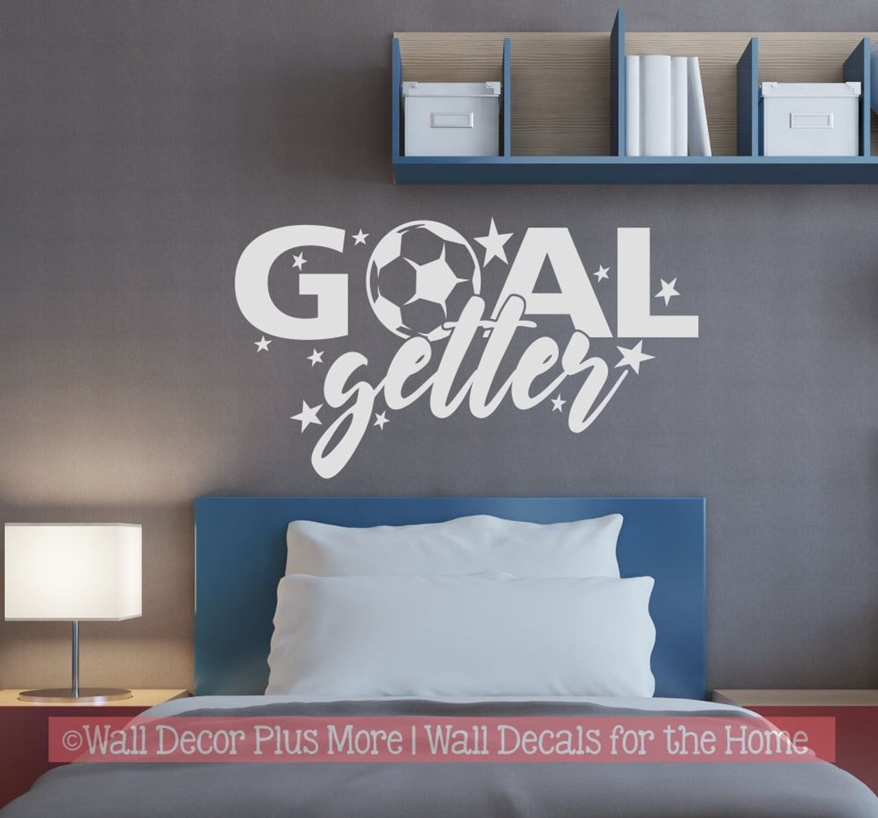 Soccer Goal Getter Wall Decor Sticker Ball Art Decal Kids Sports Decor ...