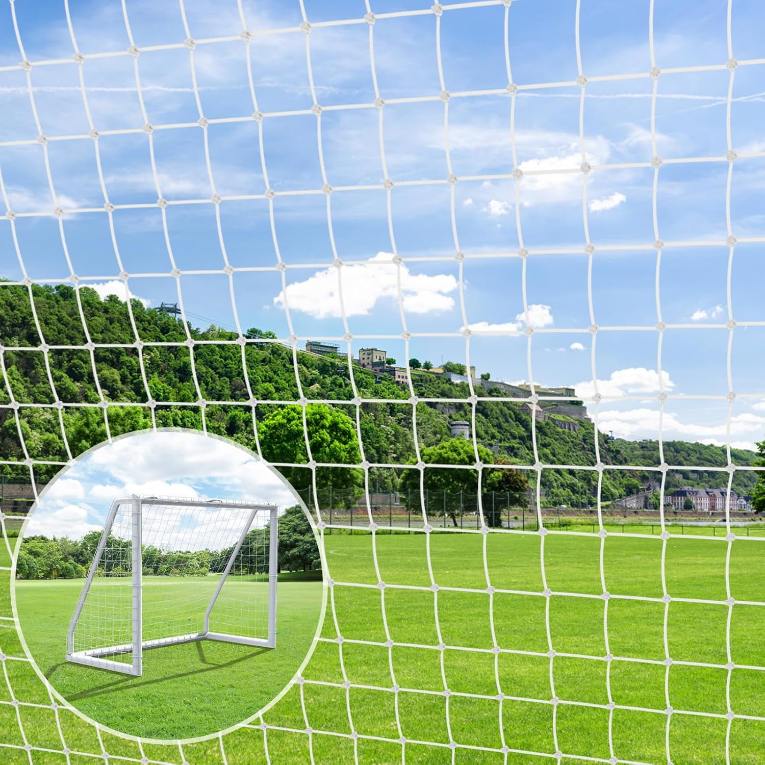 Soccer Goal Net, Soccer Replacement Goal Nets & Push-Pull Ties- Soccer ...