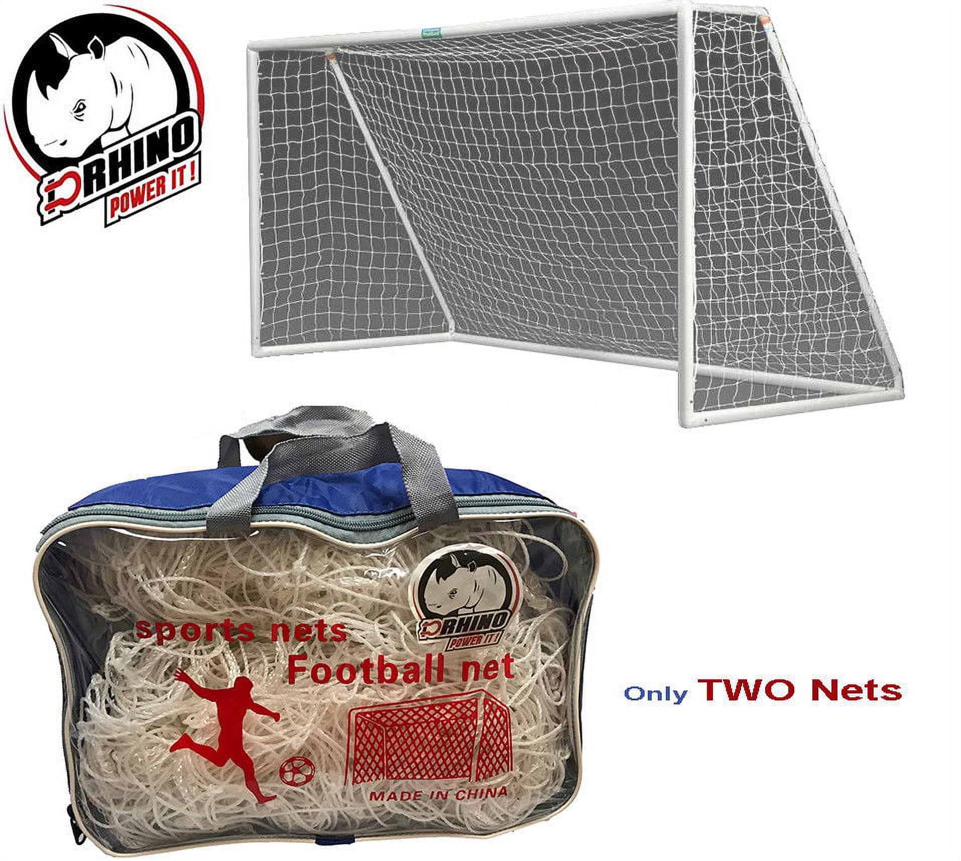 Soccer Goal Post Nets Full Size 12' x 6' Football Anchor Ball Training ...