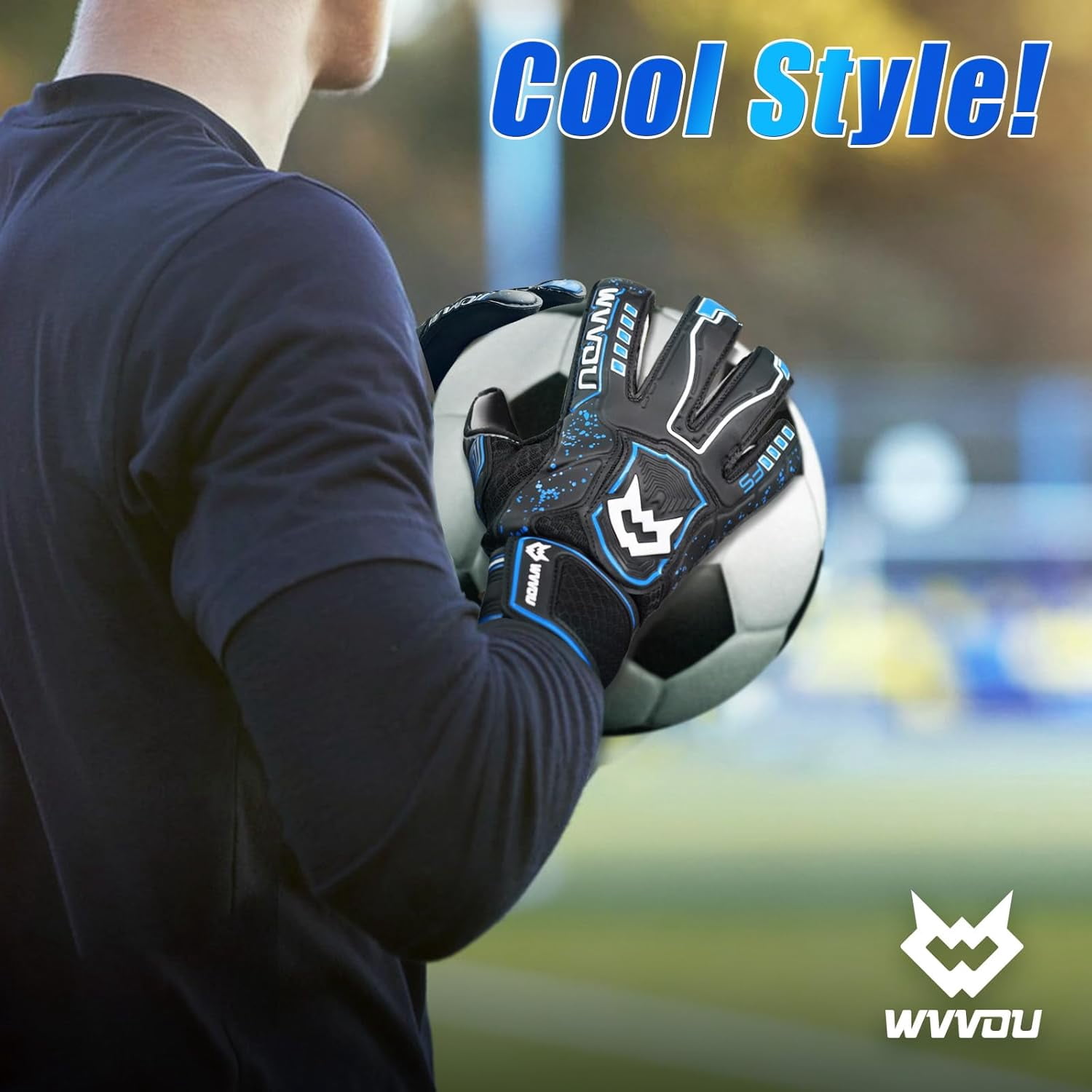 Soccer Goalie Gloves for Youth and Adult with 4+3mm Grip Latex Palm ...