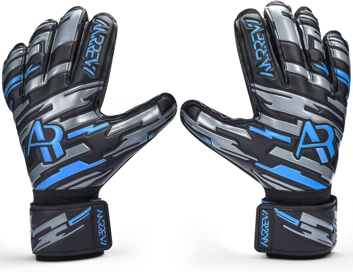 Soccer Goalie Gloves with Fingersave & Double Wrist for Youth, Kids ...