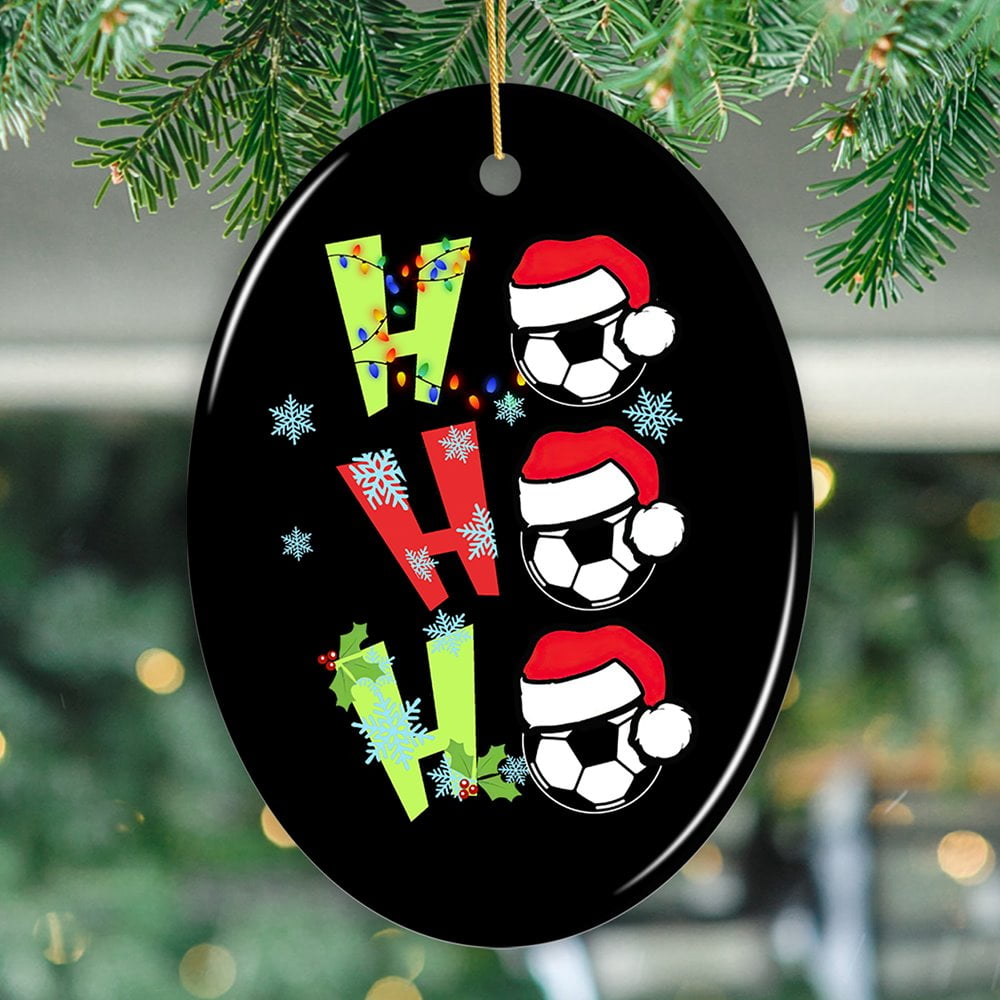 Eco-Friendly USA Made Soccer Ho Ho Ho Christmas Tree Ornament - Walmart.com