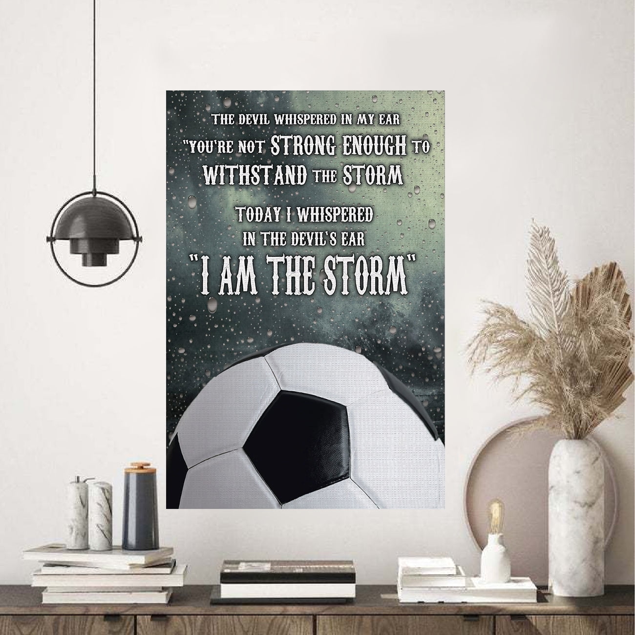 Soccer I Am The Storm Poster soccer Poster gift for soccer 11 x 17 Inch ...