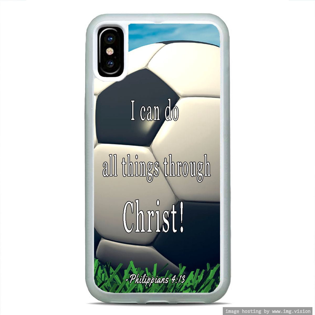 Soccer Jesus Christ Bible Case Futbol Slim Shockproof Hard Rubber ...