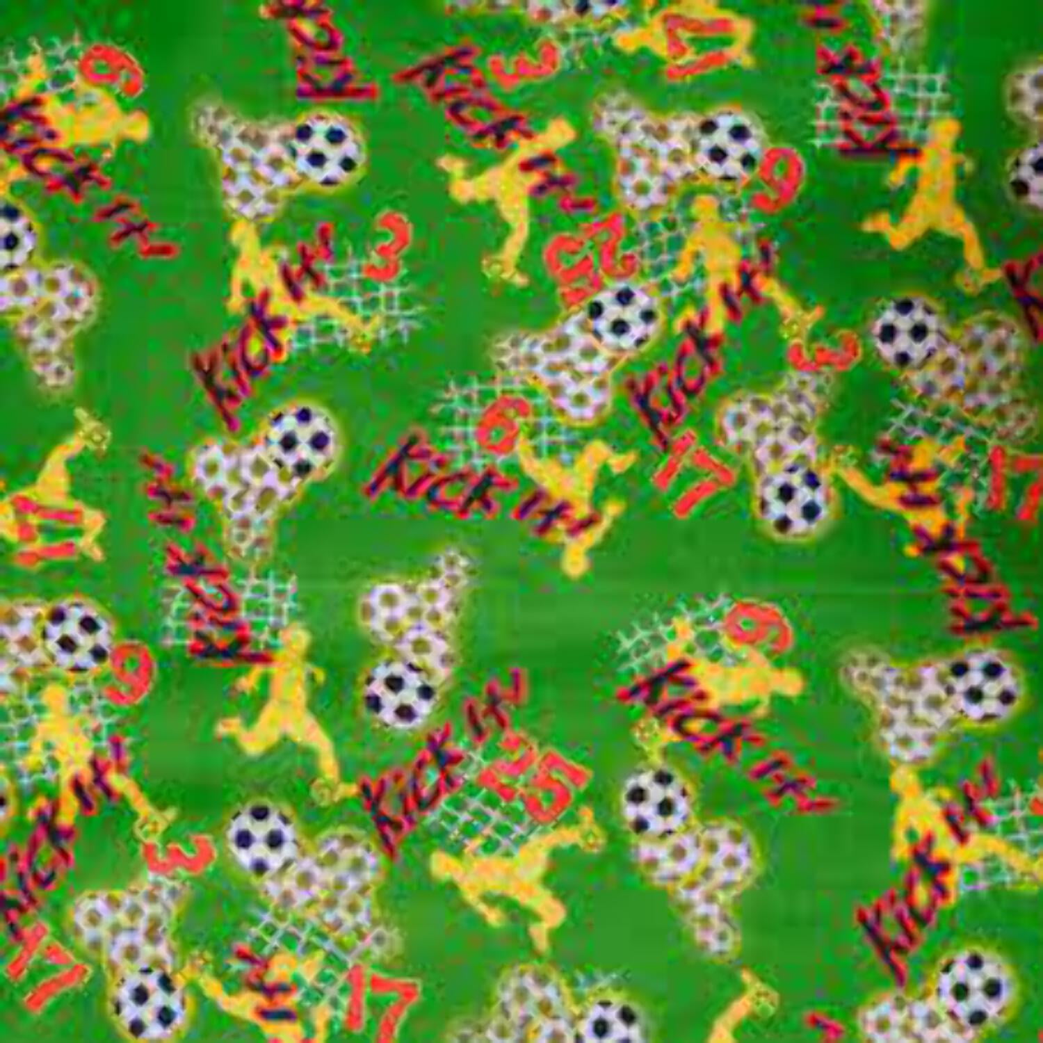 Soccer Kick It Cotton Fabric - Walmart.com
