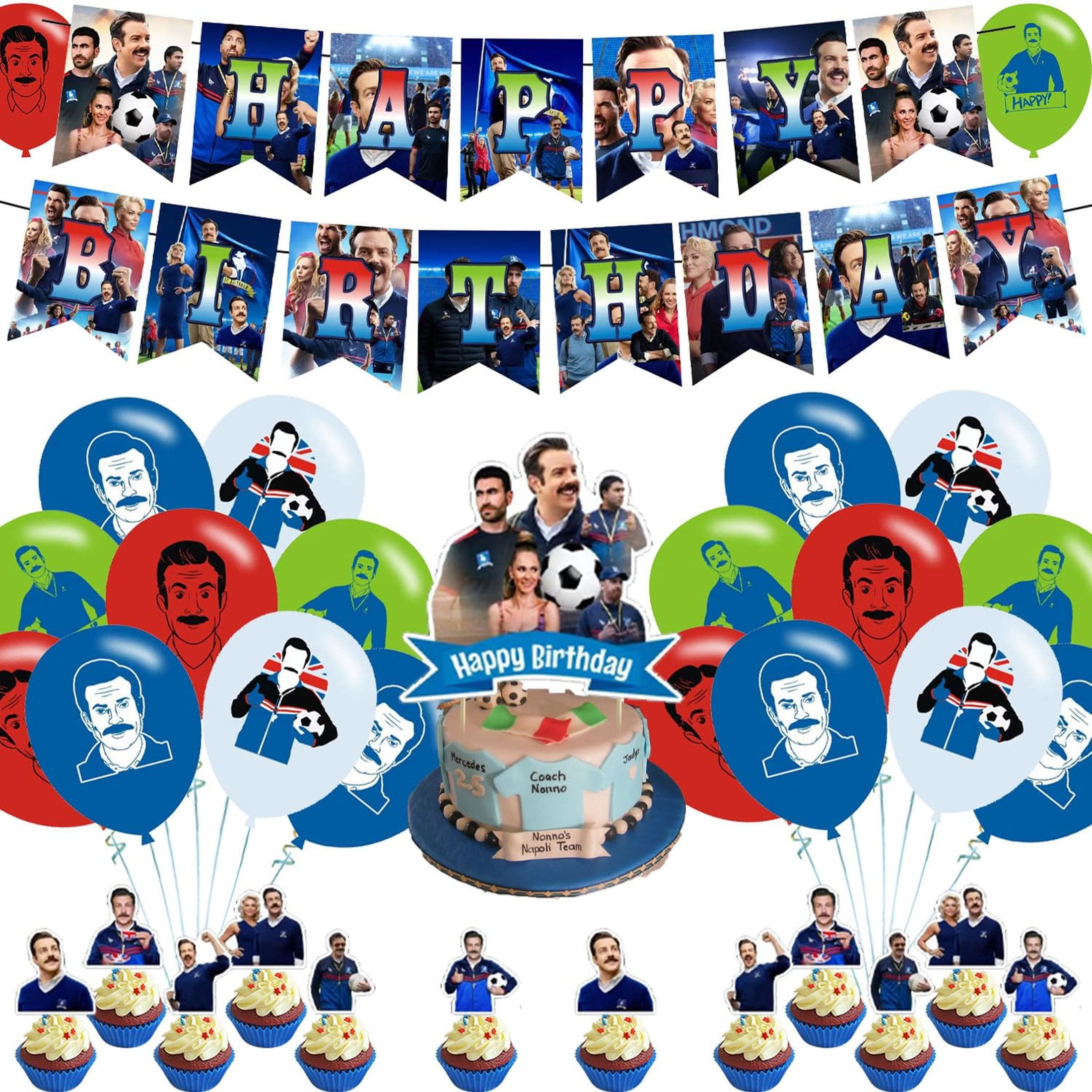 Soccer Kickoff Party Pack - 2023 Theme Banner, Cake Topper & Balloons ...