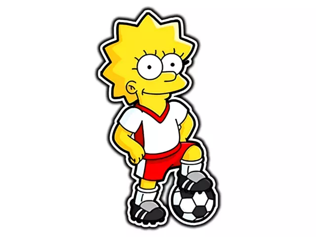 Soccer Lisa Waterproof Sticker Phone Decal Water Bottle Stickers Car ...