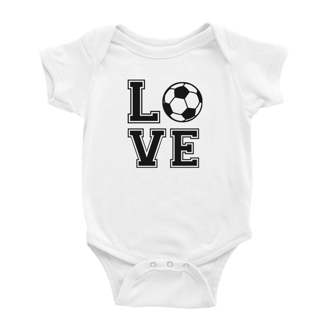 Soccer Love Cute Baby Romper Boy Girl Clothes Unisex - Walmart.com