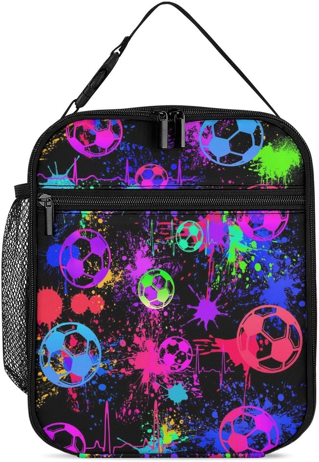 Soccer Lunch Box - Cool Reusable Soccer Lunch Bag for Women Men - Small ...