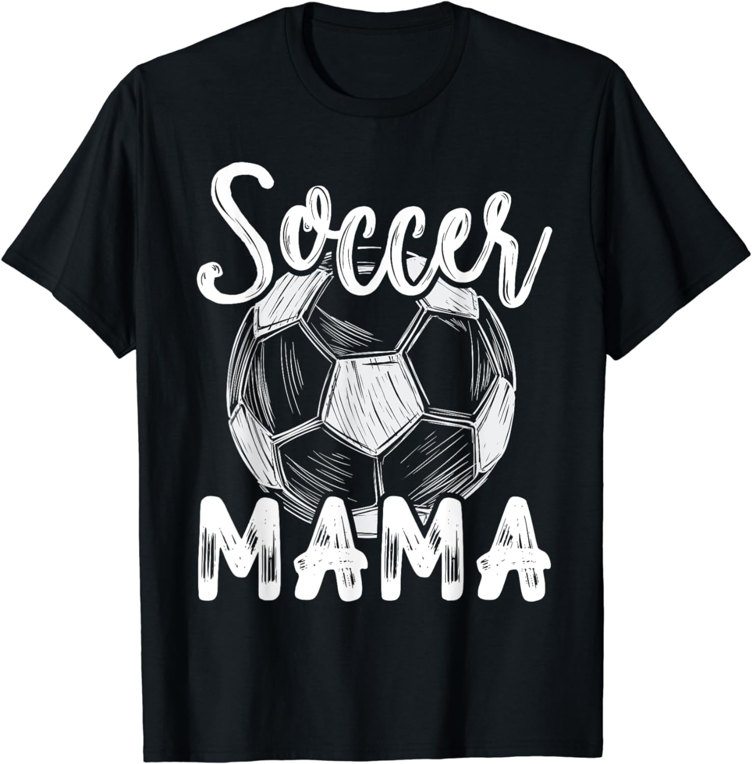 Soccer Mama Women Family Matching Team Player Soccer Ball T-Shirt ...