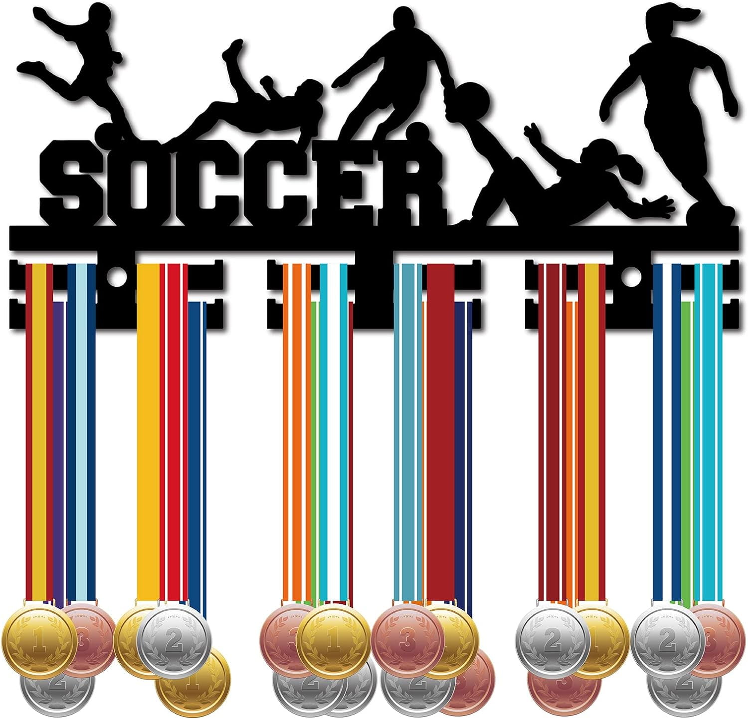 Soccer Medal Holder Sport Football Medal Hanger Medal Rack Thickening ...