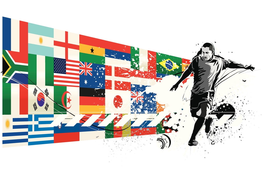 Soccer National Teams Flags Sports Cool Wall Art Print Poster 12x18 ...