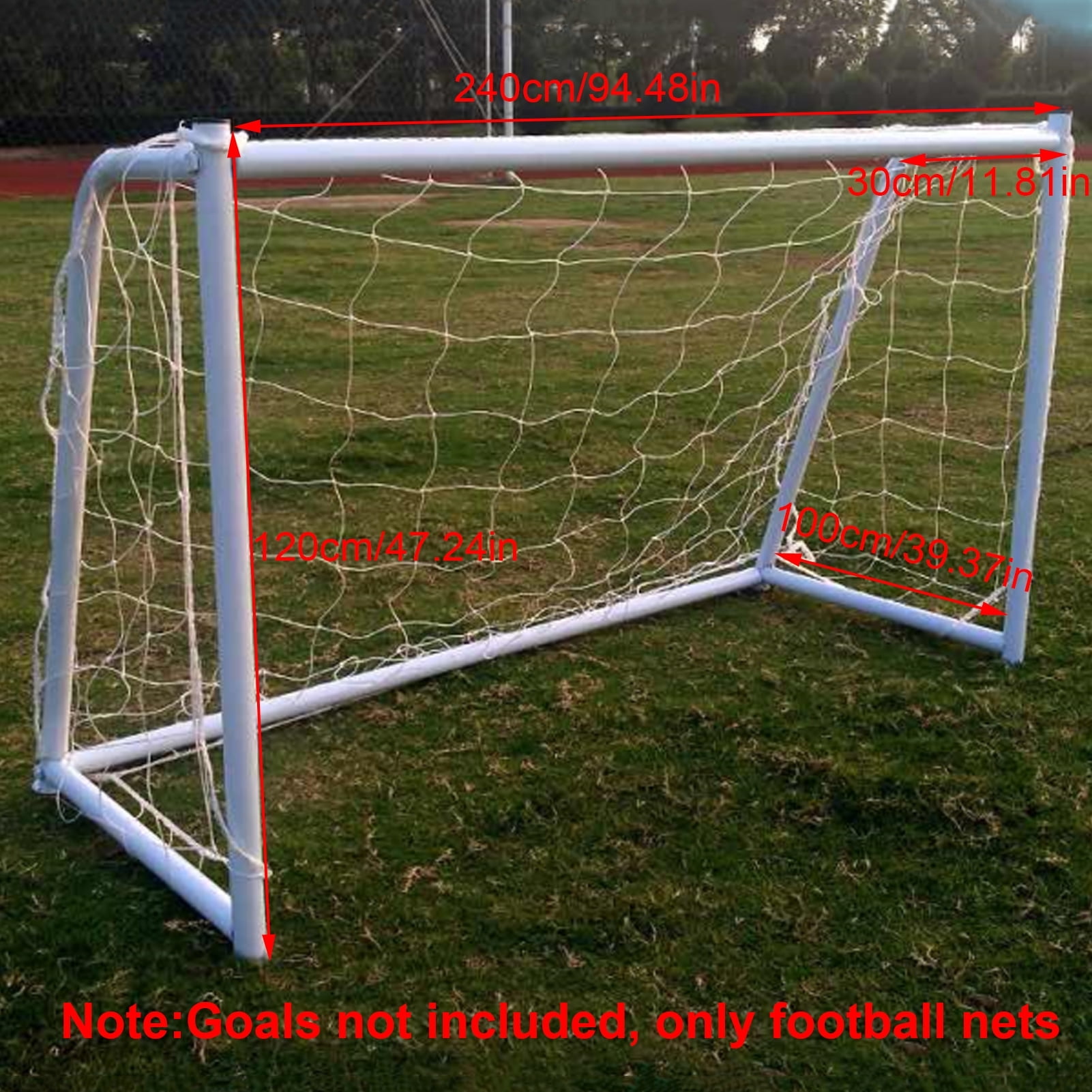 Small Portable Soccer Net, White Goal Net for Outdoor Backyard & Indoor ...